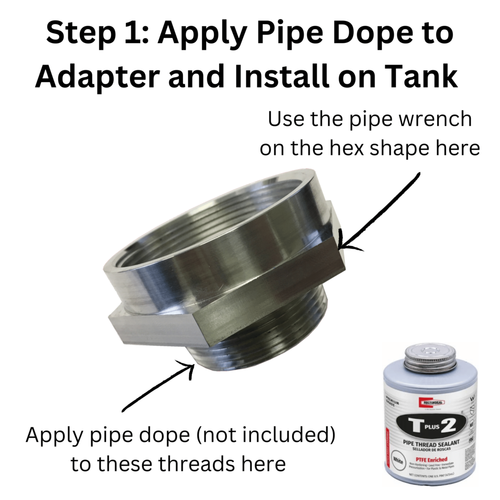 DUO - Special Adapter for Tanks with 1.5″ NPT Fittings - Smart Oil Gauge